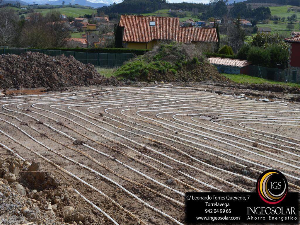 Geotermía con Captación Horizontal en Queveda - Cantabria | Ingeosolar