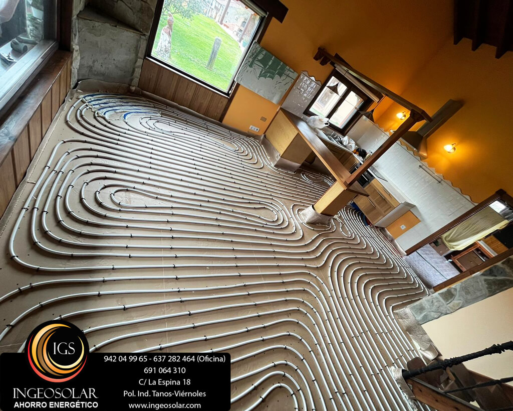 Suelo Radiante en Vivienda Construida - Ingeosolar